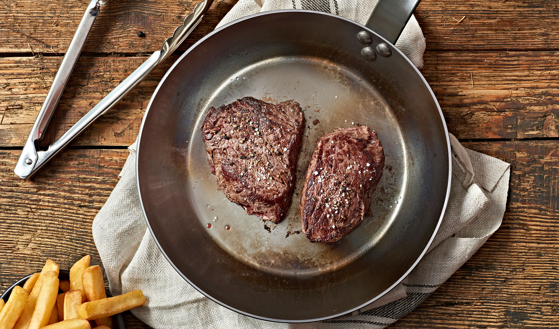 How to cook perfect meat with the De Buyer Mineral B frying pan | Kanto.pt