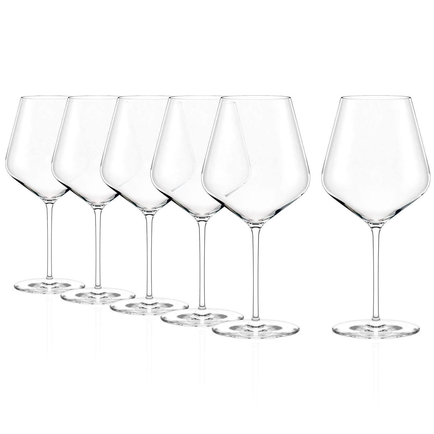 6 STARlight Burgundy Wine Glasses 820ml